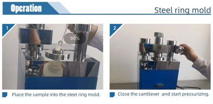 60T Lab Automatic Demolding Fluorescent Tablet Press Machine