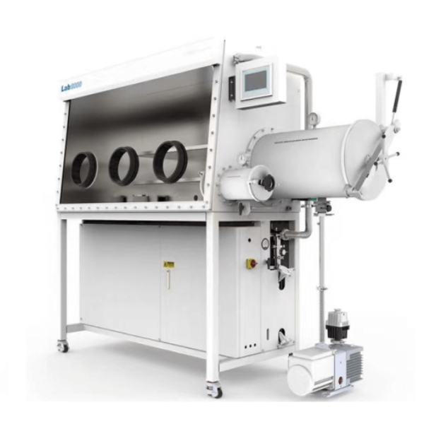 Lab Vacuum Three Gloves Single Side Glove Box with Water Oxygen System